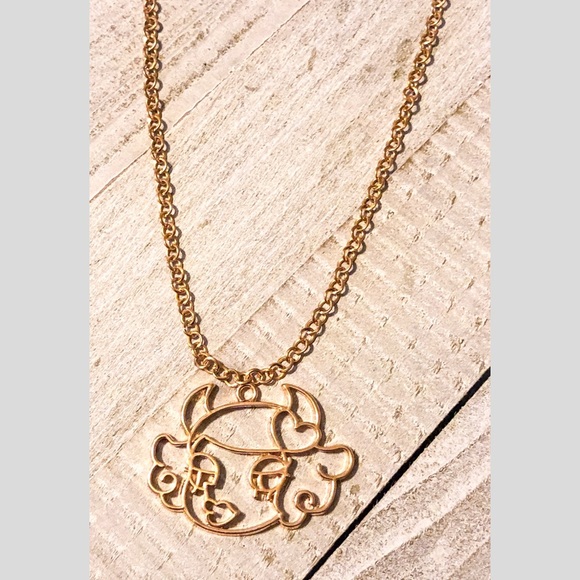 Jewelry | Rose Gold Devil Girl Necklace | Poshmark